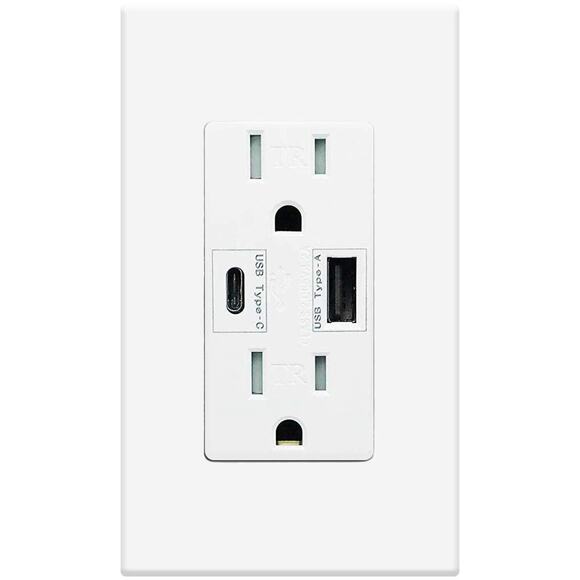MICMI | Other | Usb Type C Wall Outlet Duplex Receptacle 5a Smart 48a ...